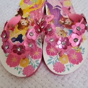 Disney | Shoes | Nwot Girls Disney Princess Pink Flip Flops | Poshmark